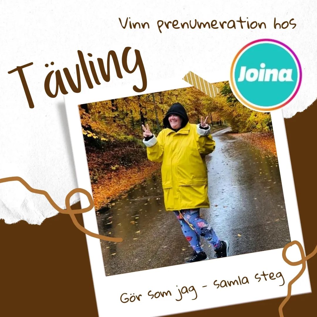 Vinn en månads prenumeration hos Joina - TävlingsGuiden